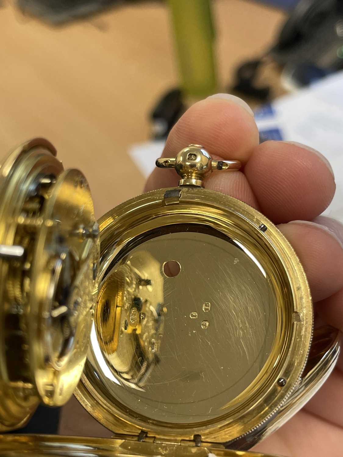 Lot 516 - AN 18CT GOLD FREDERICK DENT POCKET WATCH