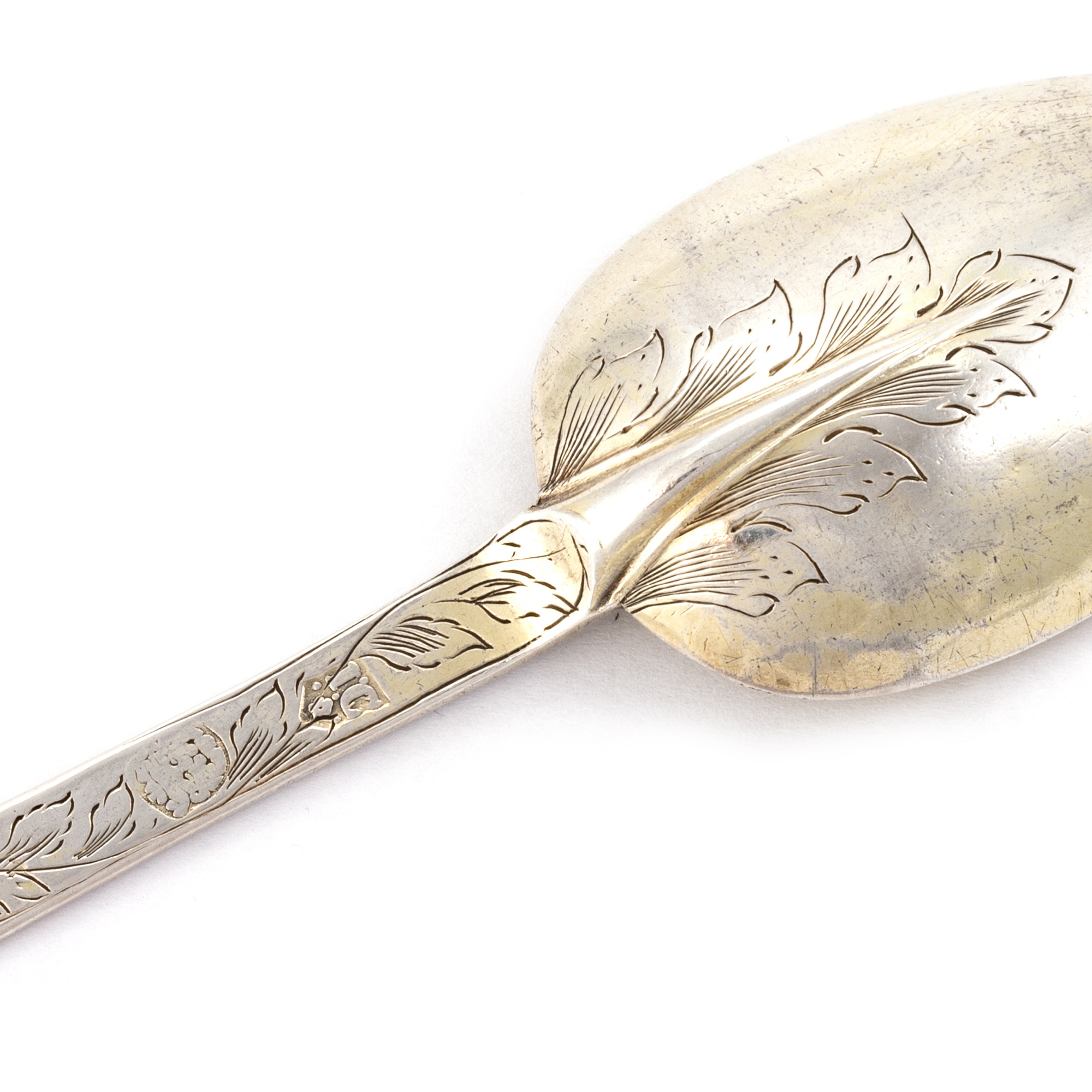 Lot 516 - A CHARLES II SILVER TREFID SPOON