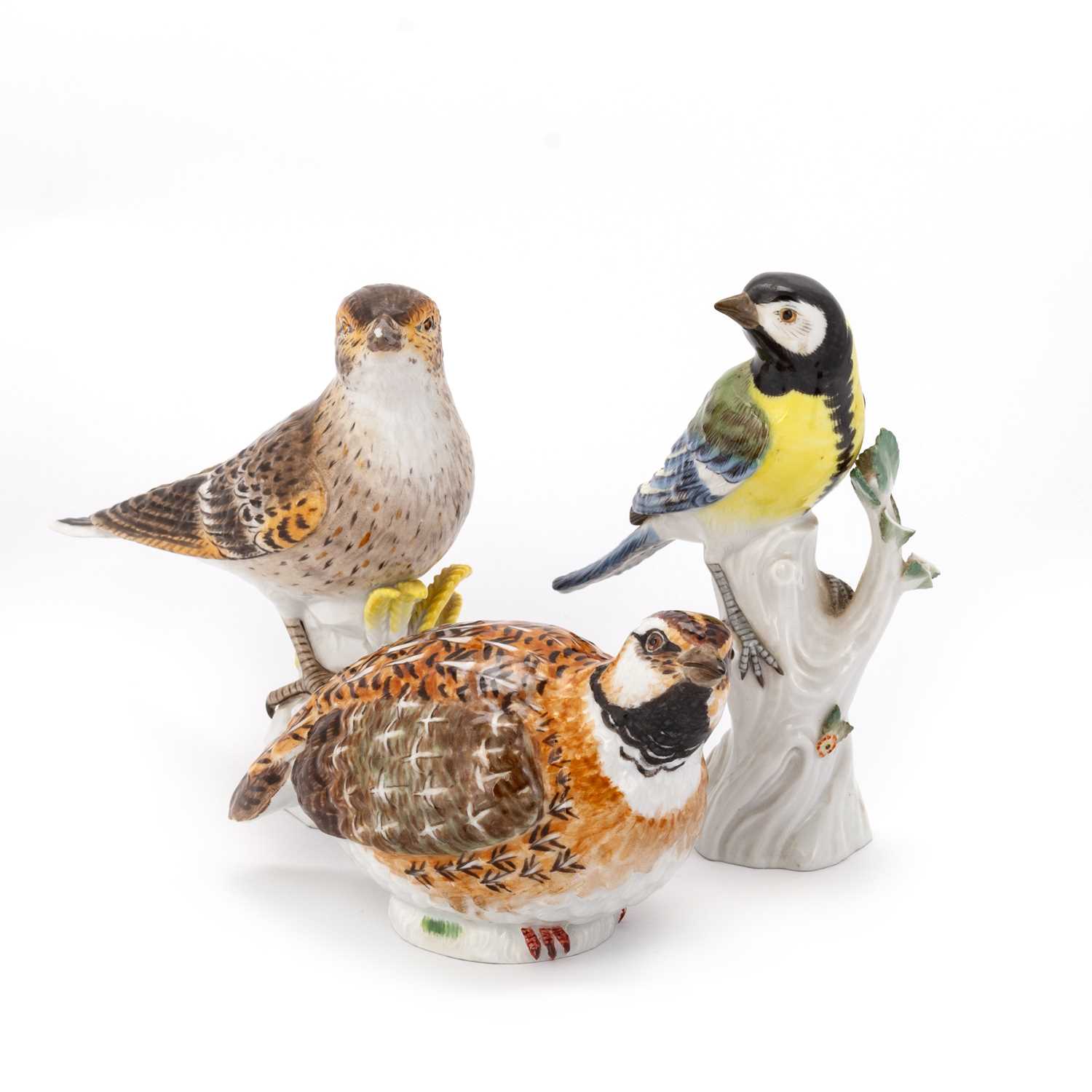 Lot 59 - THREE MEISSEN BIRD MODELS