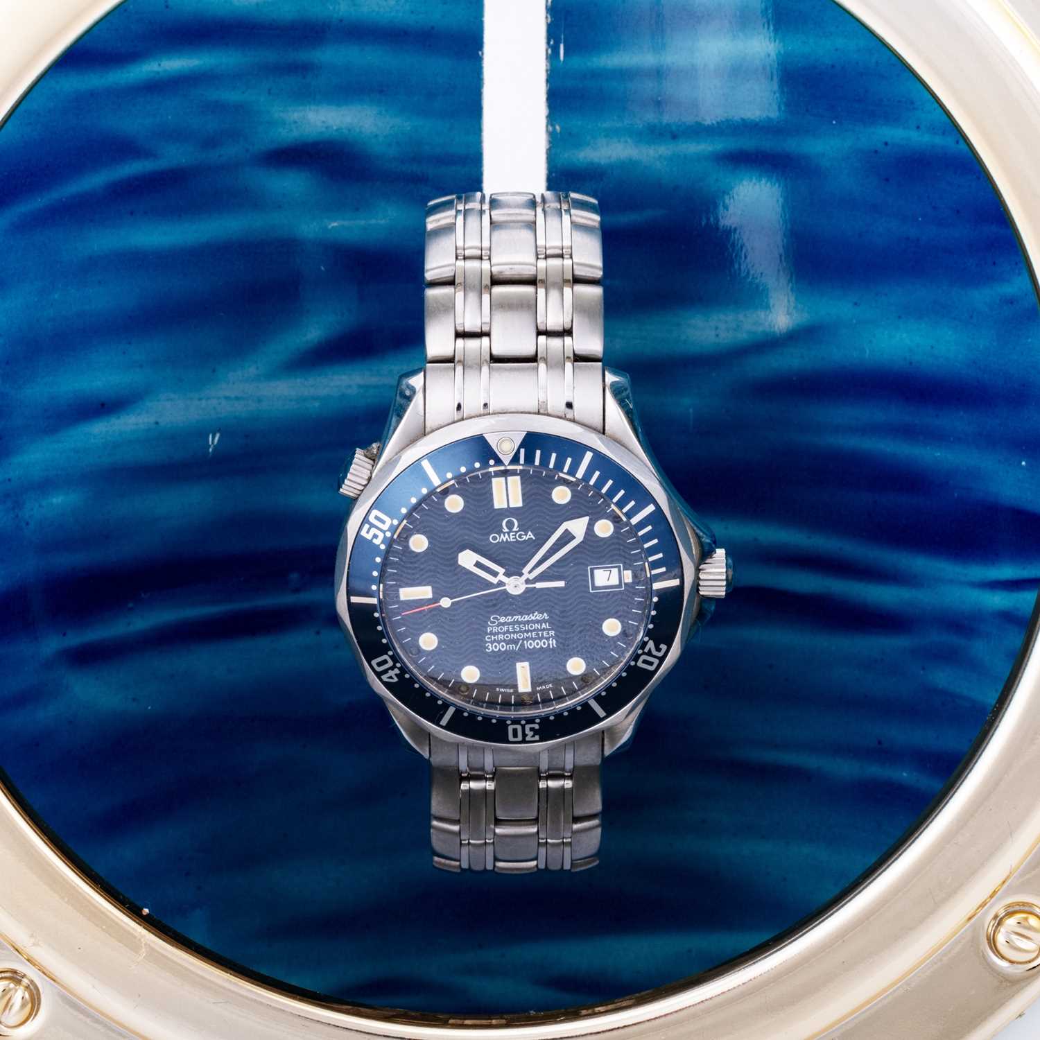 Lot 583 - A RARE OFFICIAL OMEGA STOCKIST SEAMASTER
