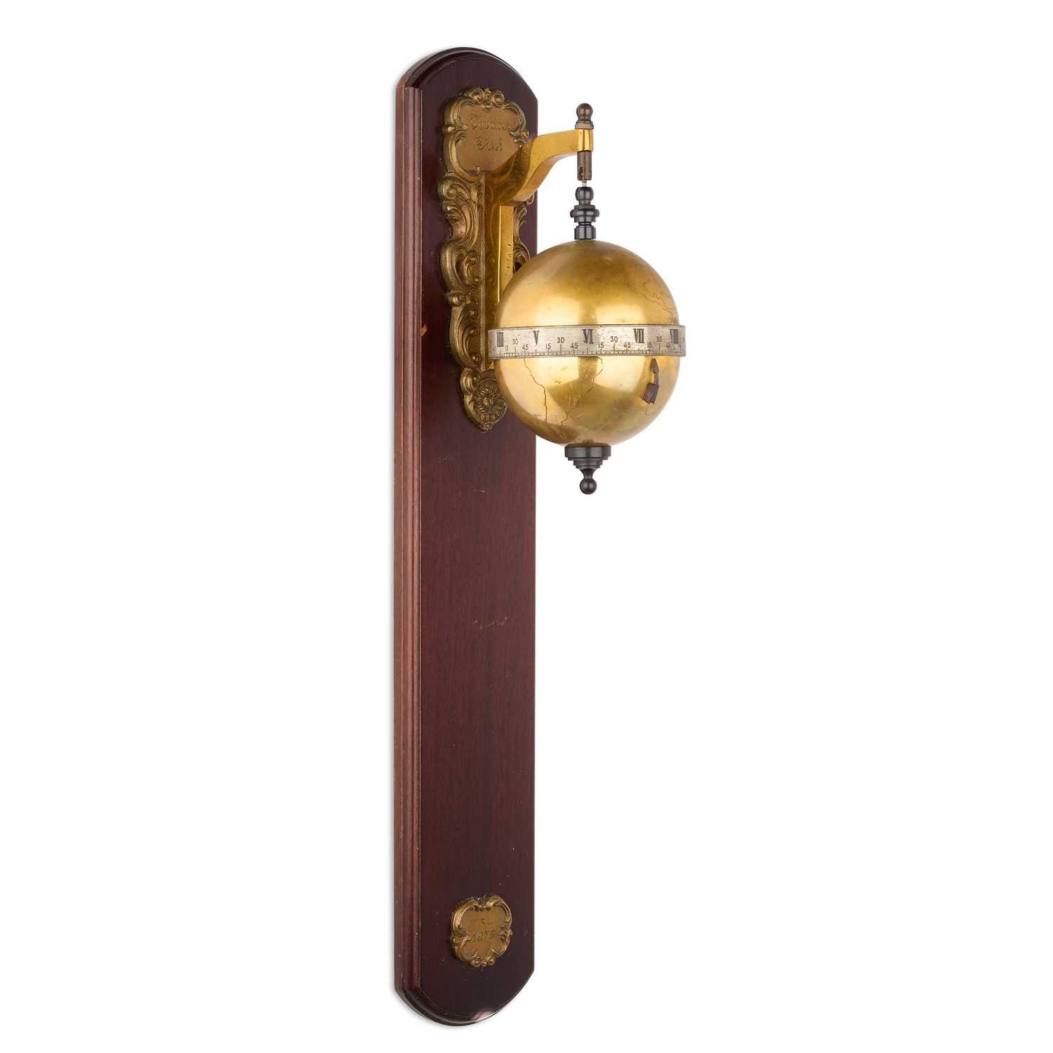 Lot 1064 - A FALLING GLOBE GRAVITY CLOCK BY THWAITES