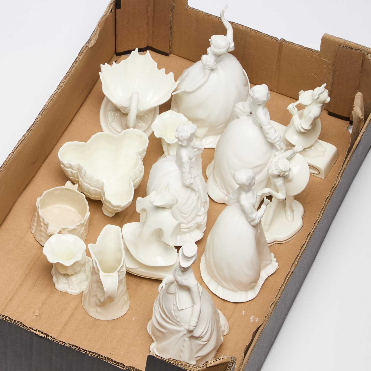 Lot 323 - A COLLECTION OF ROYAL WORCESTER WHITE-GLAZED