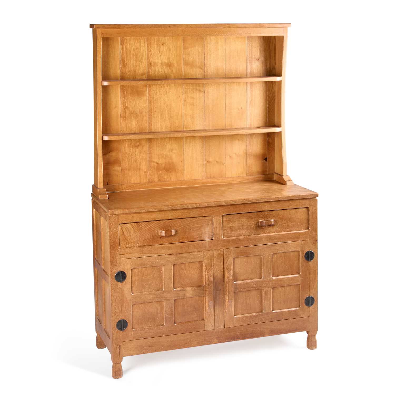 Lot 1361 - DEREK SLATER, A LIZARDMAN OAK DRESSER AND