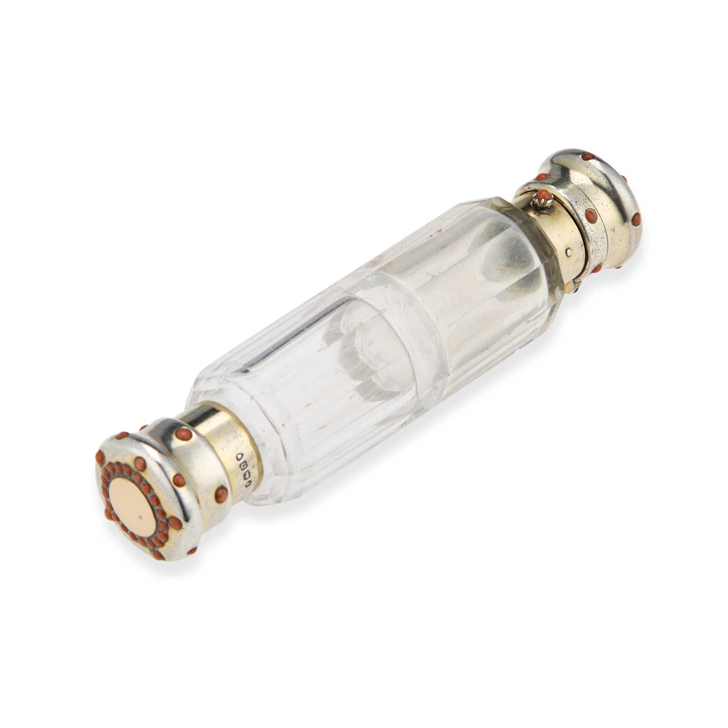 Lot 361 - A VICTORIAN SILVER-MOUNTED DOUBLE-ENDED