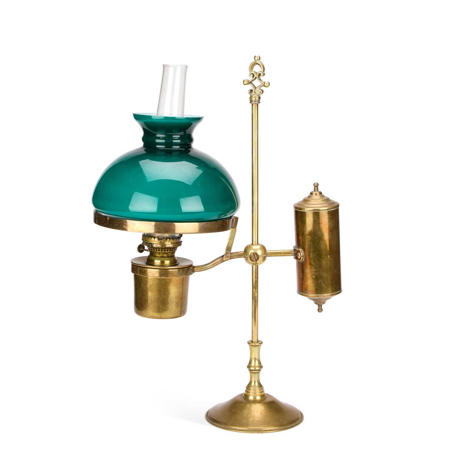 Lot 518 - AN EARLY 20TH CENTURY BRASS STUDENT'S OIL