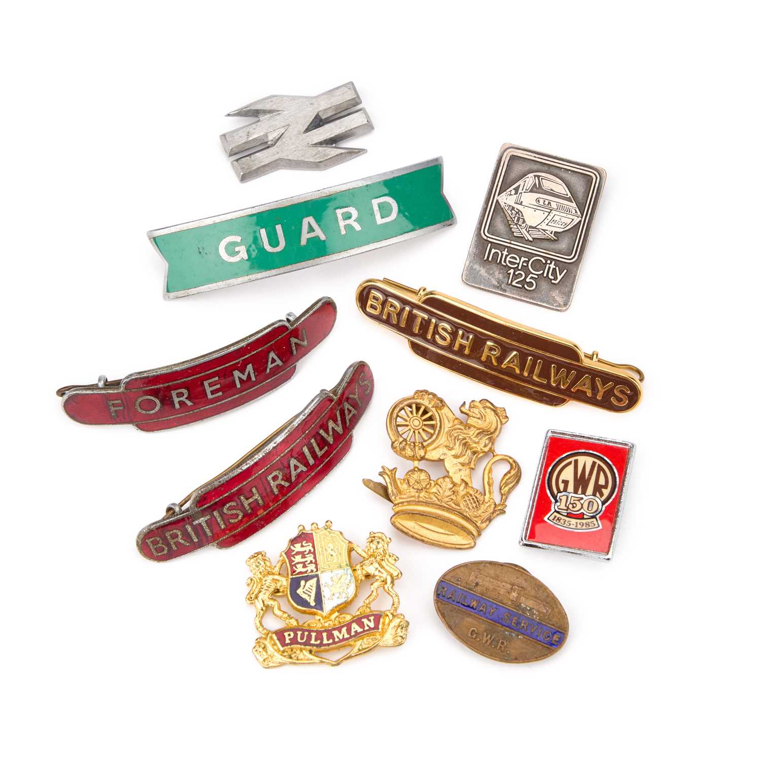Lot 4 - A GROUP OF RAILWAY BADGES