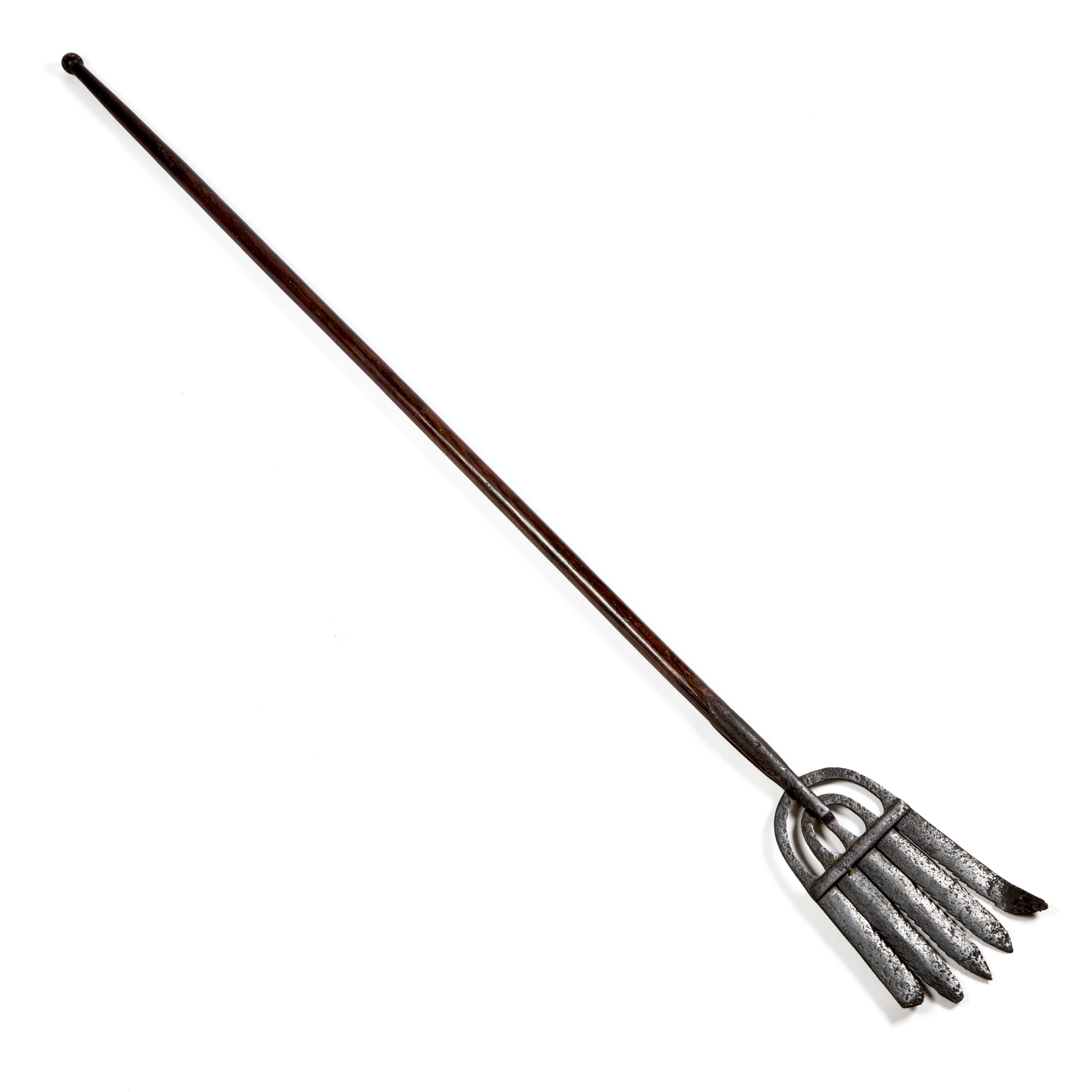 Lot 169 - A 19TH CENTURY IRON EEL FORK