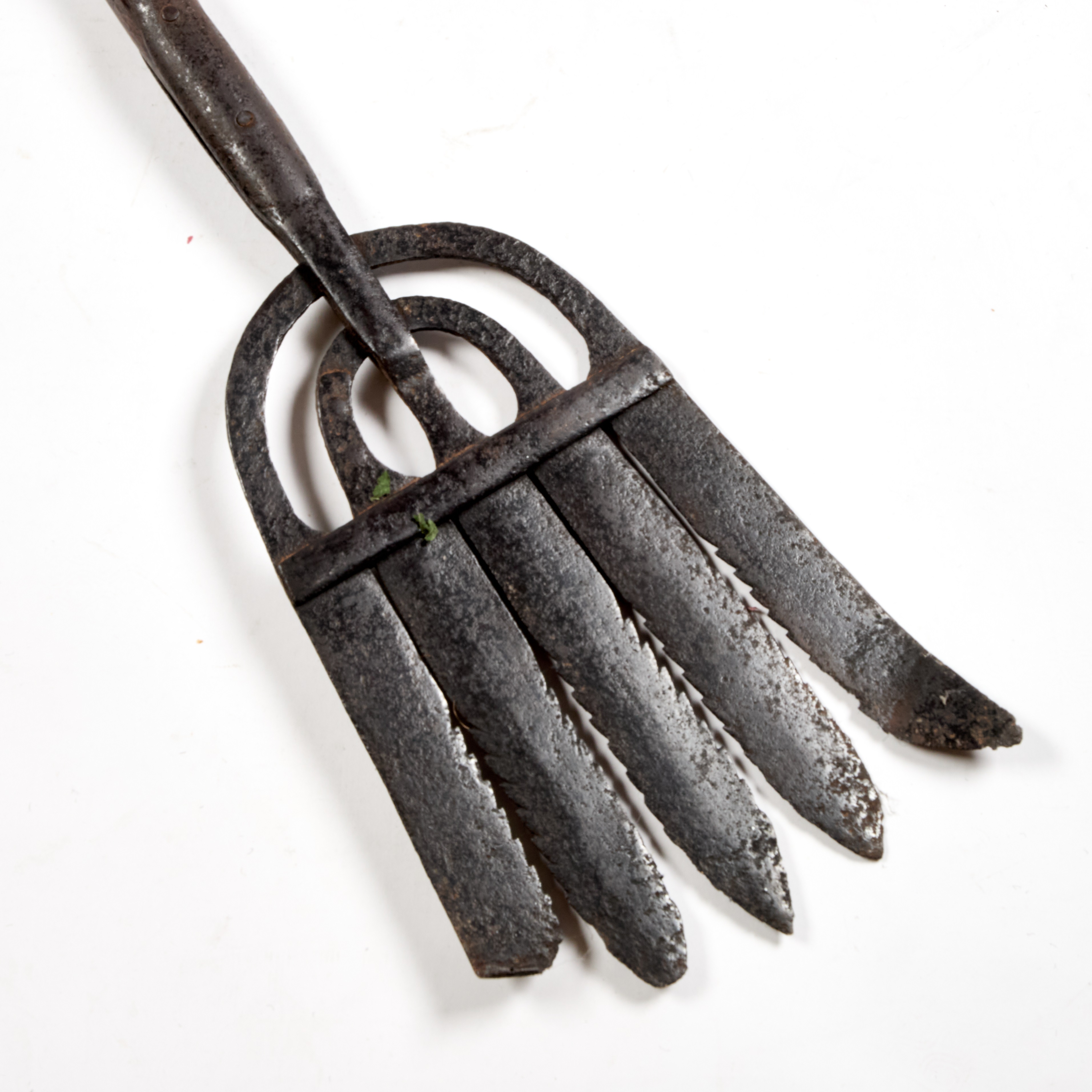 Lot 169 - A 19TH CENTURY IRON EEL FORK