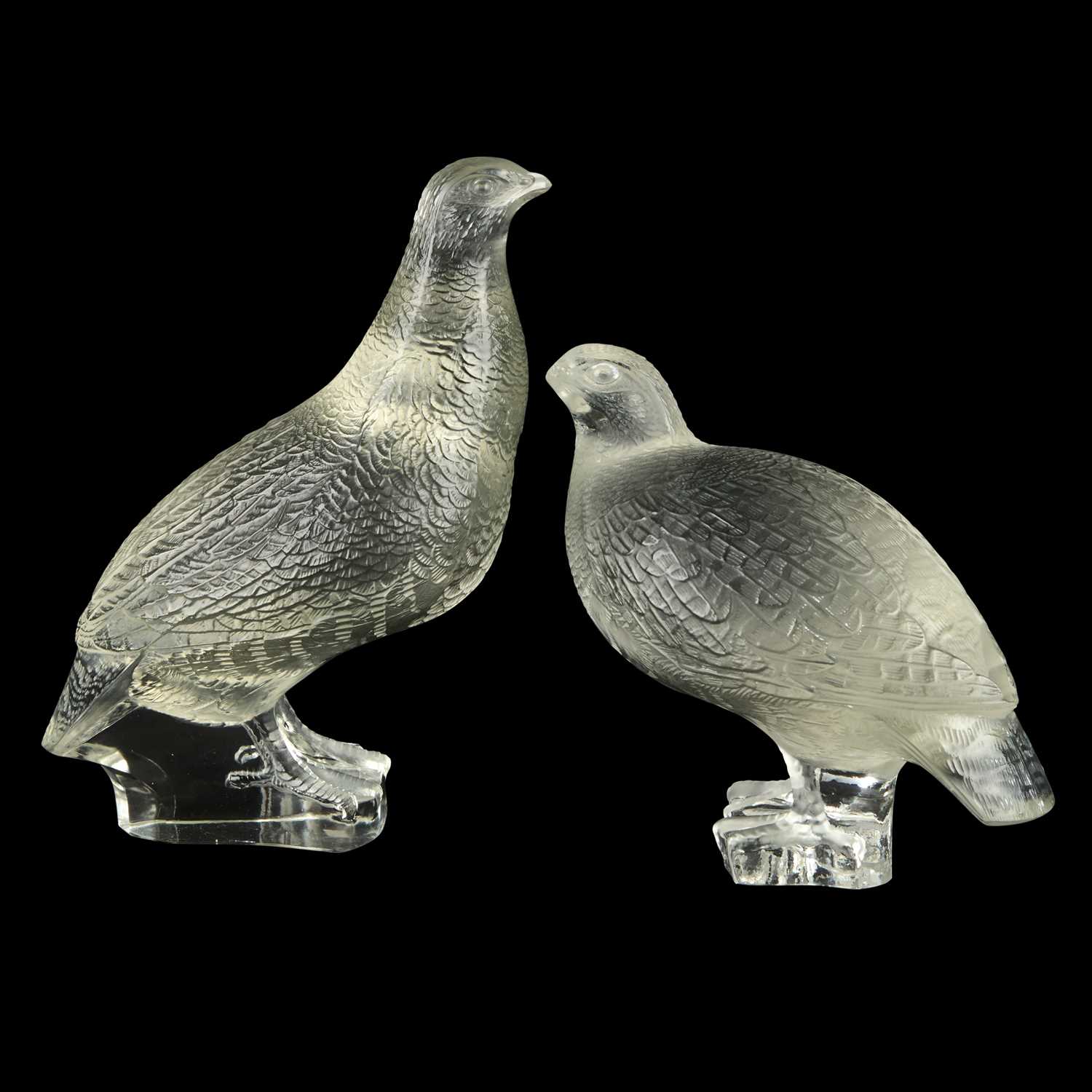 Lot 11 - RENÉ LALIQUE (FRENCH, 1860-1945), TWO