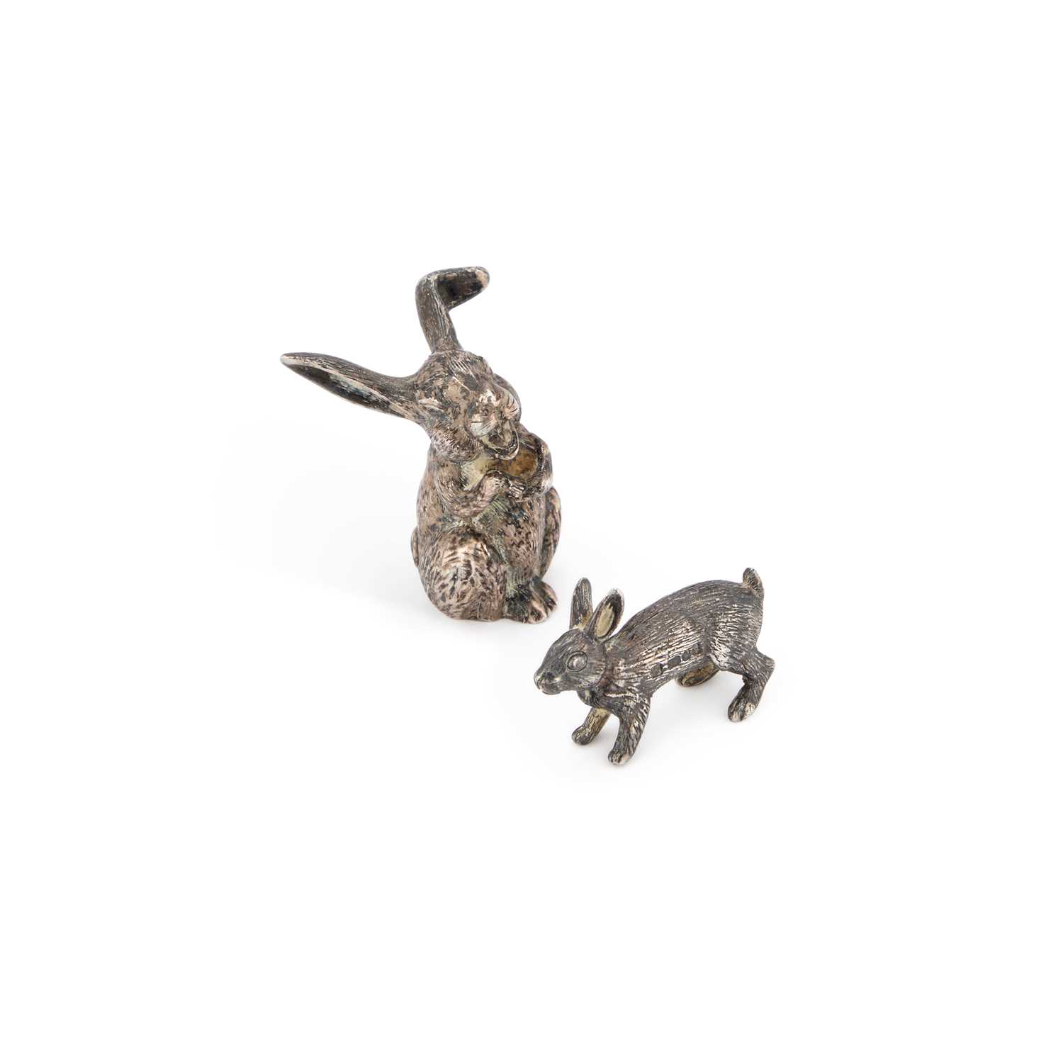 Lot 428 - TWO ELIZABETH II CAST SILVER MODELS OF