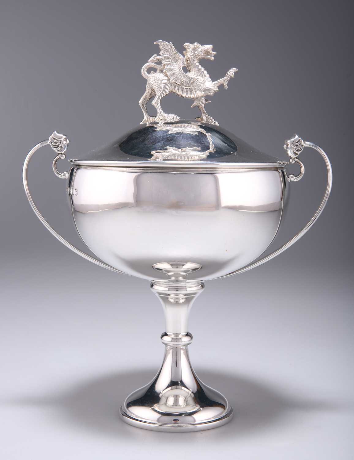 Lot 1087 - AN ELIZABETH II SILVER SHOOTING TROPHY CUP