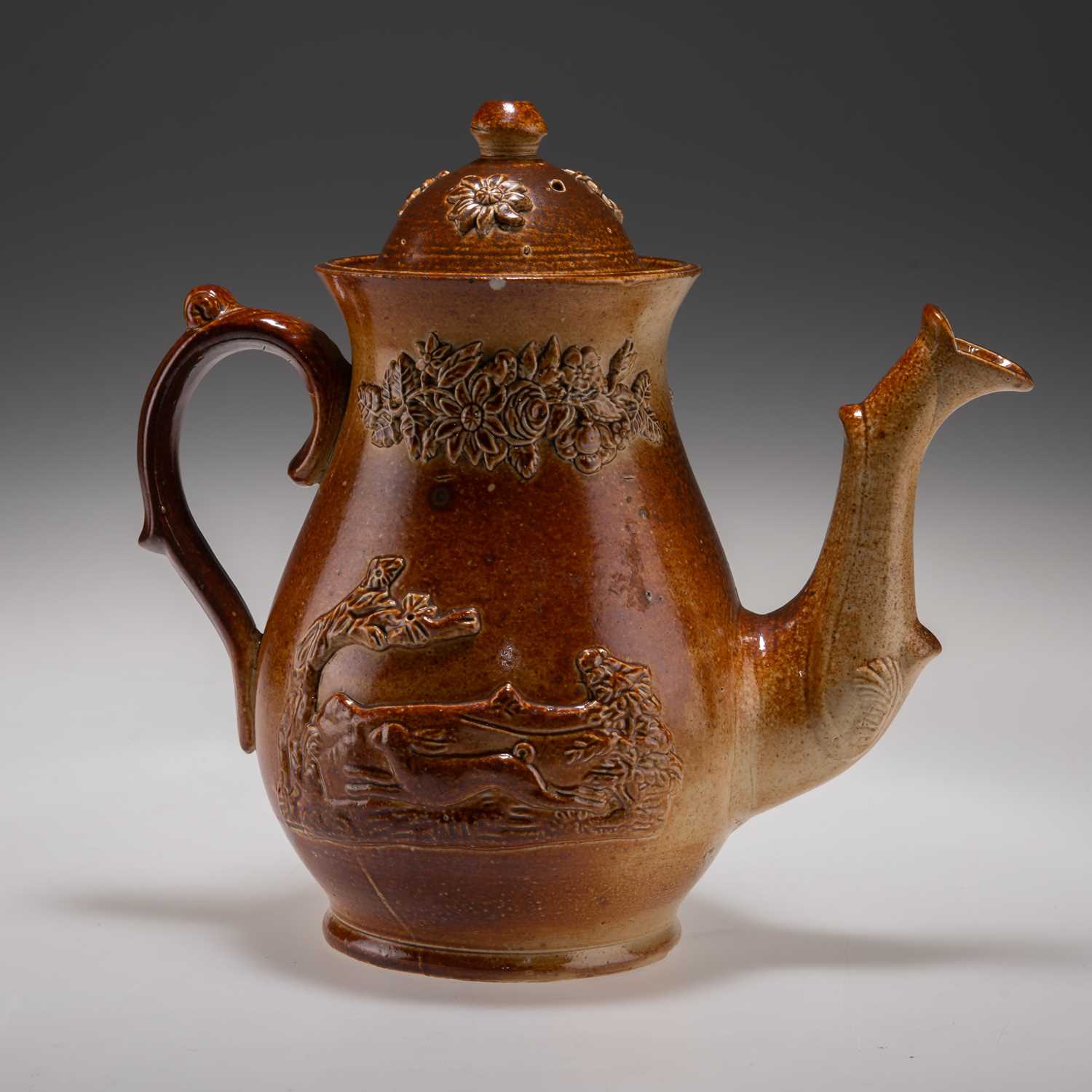 Lot 110 - A BRAMPTON DERBYSHIRE BROWN SALT-GLAZED